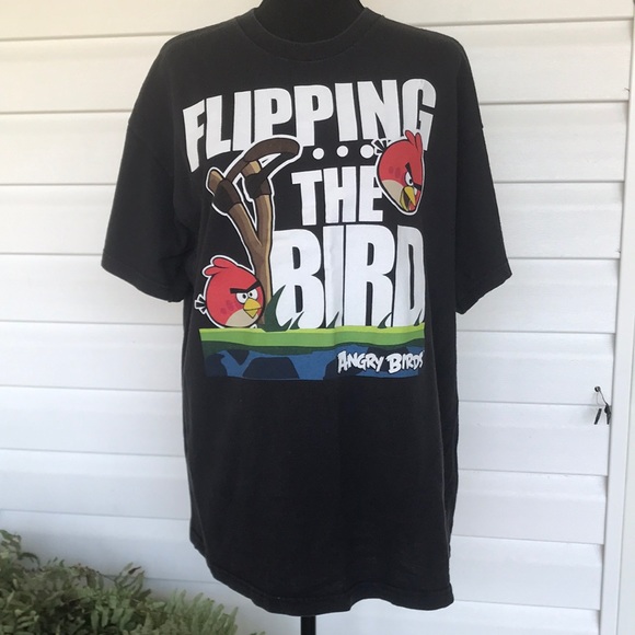 Shirts | Angry Birds Flipping The Bird Tshirt | Poshmark